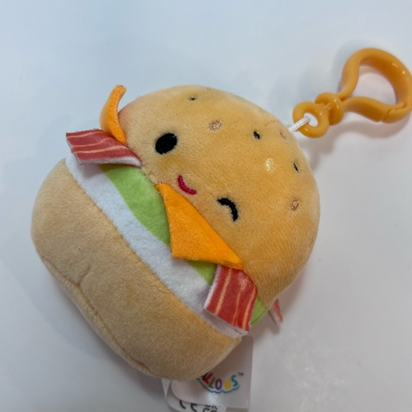 Squishmallows | Toys | Squishmallow Mini Hamburger Sqiush Clip Geronimo ...